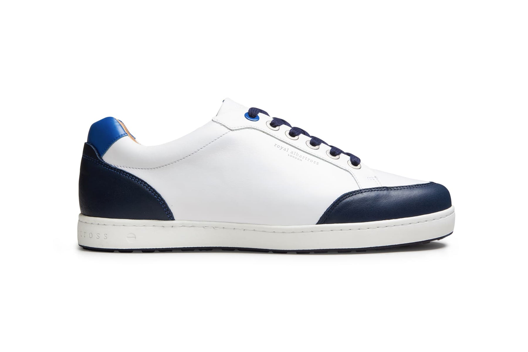 Northcote White/Navy | Men's Spikeless Golf Shoe | Royal Albartross