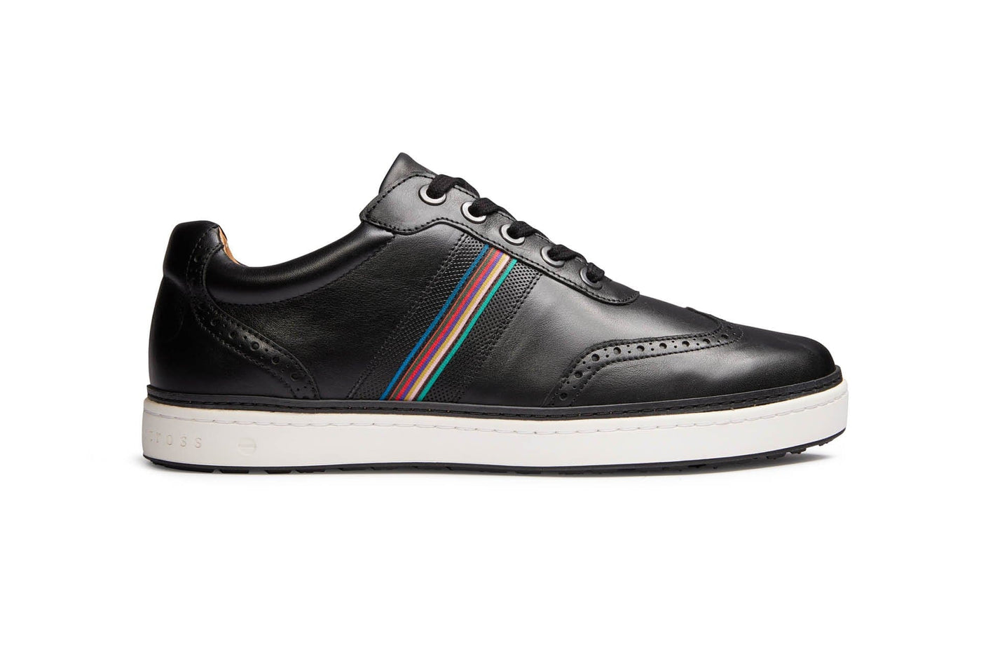 Kingsman Jet Black Wing-tip Men's Spikeless Golf Shoe | Royal Albartross