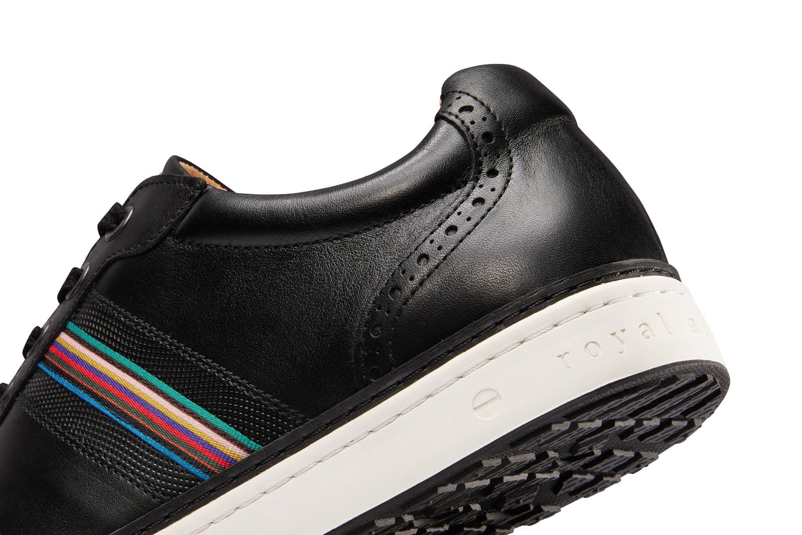 Kingsman Jet Black Wing-tip Men's Spikeless Golf Shoe | Royal Albartross